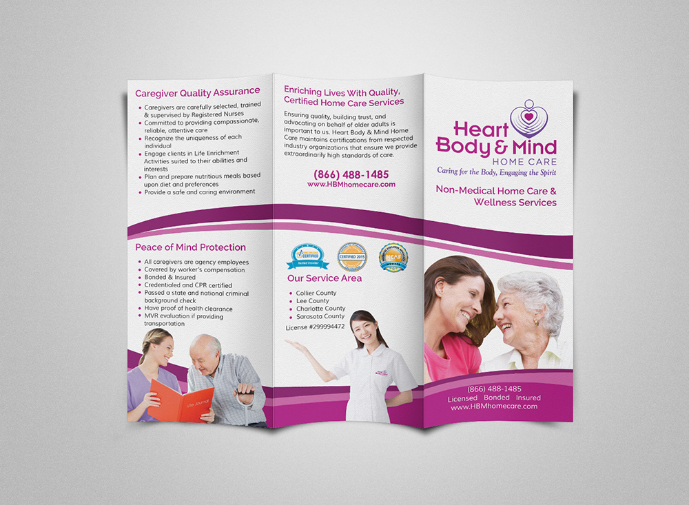 Orlando Graphic Design Home Care Brochure Orlando Web Design 